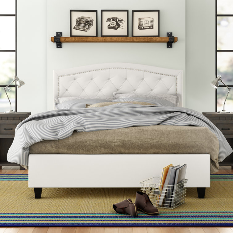 Three Posts Teen Searcy Upholstered Platform Bed Reviews Wayfair